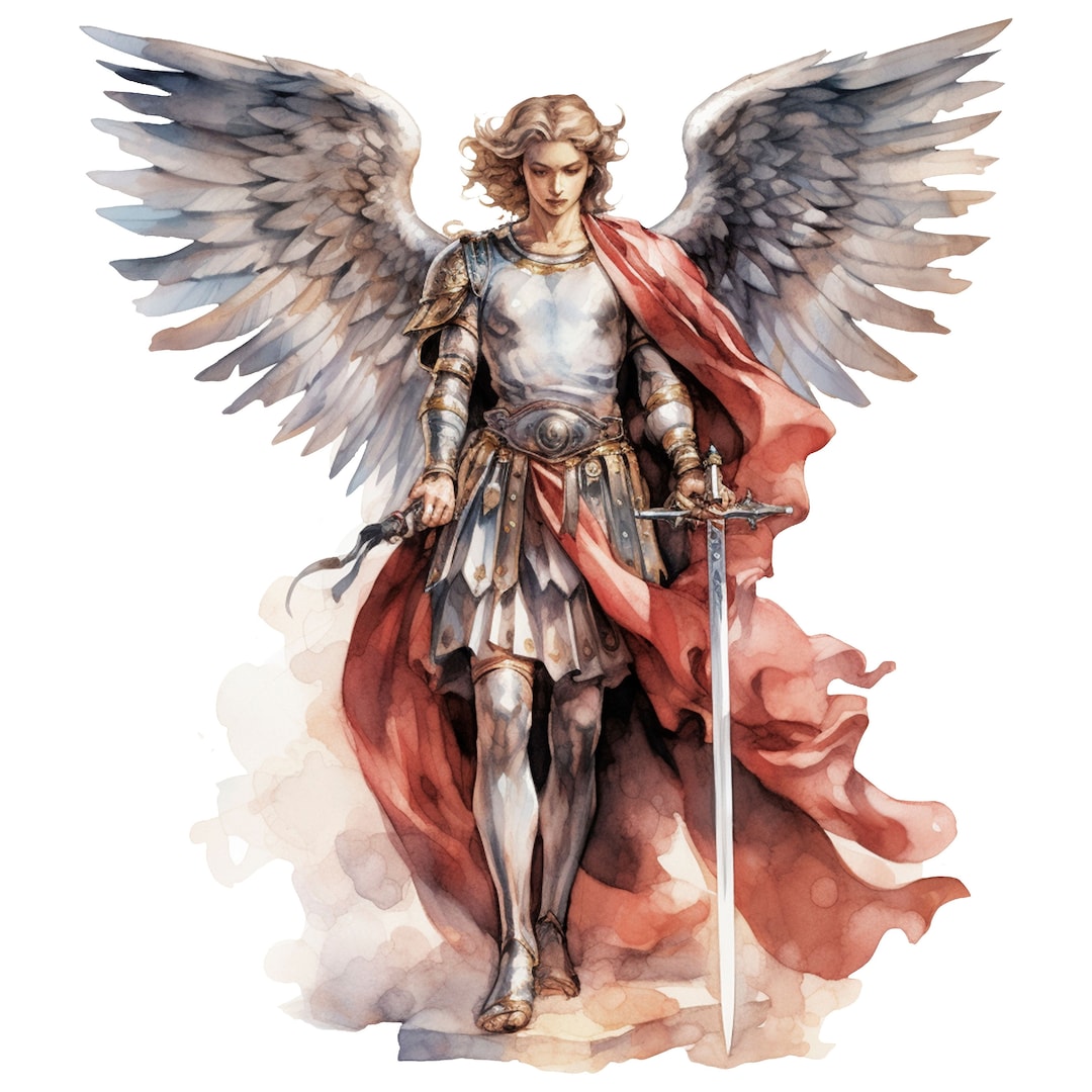 Saint Michael Clipart Bundle 13 High Quality PNG, Saint Michael Archangel,digital Download,card ...
