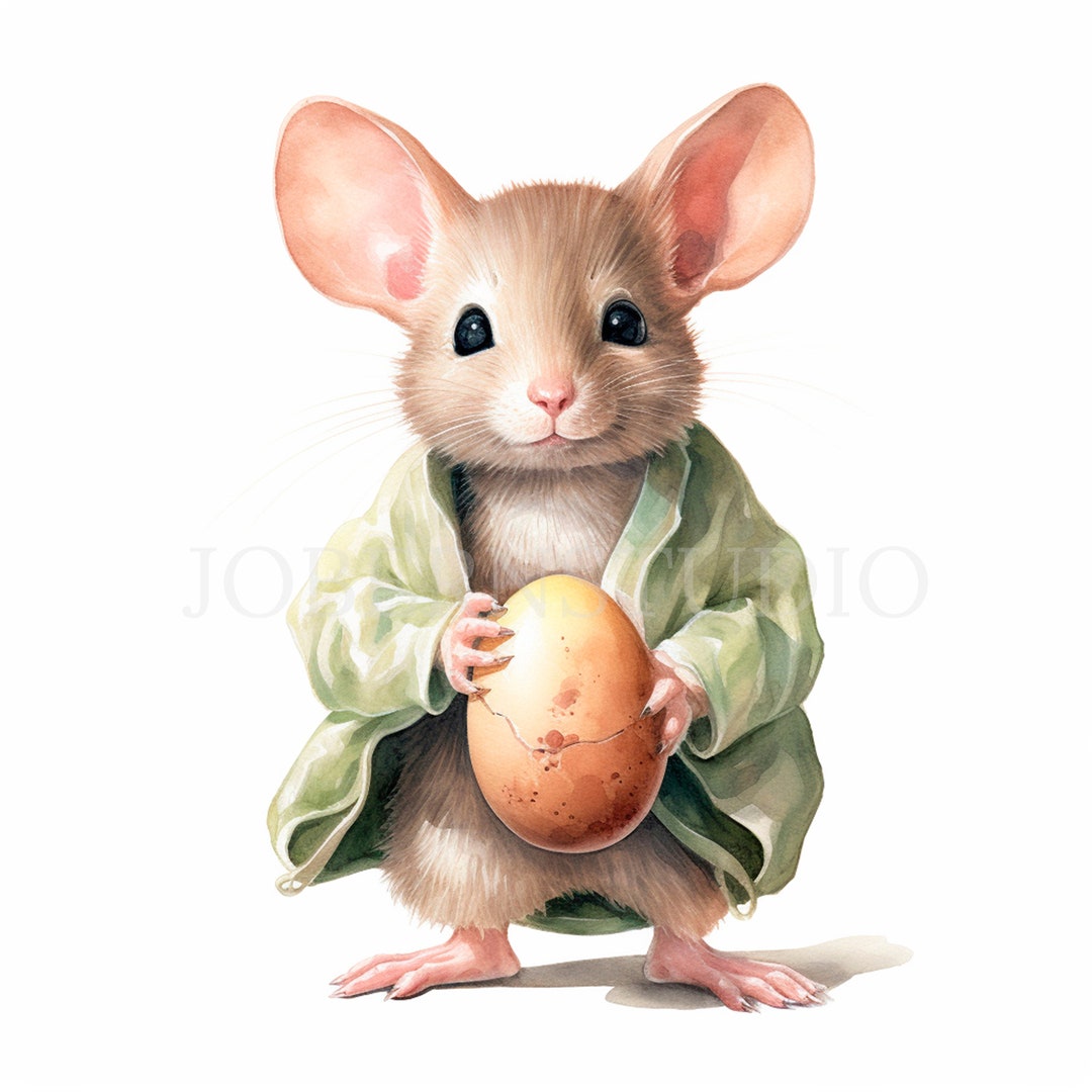 Easter Mouse Clipart PNG Bundle 10 High Quality, Pastel Easter ...
