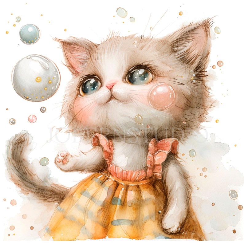 Crazy Cats Clipart PNG Bundle 12 High Quality Jpg,funny Cats Bubbles ...