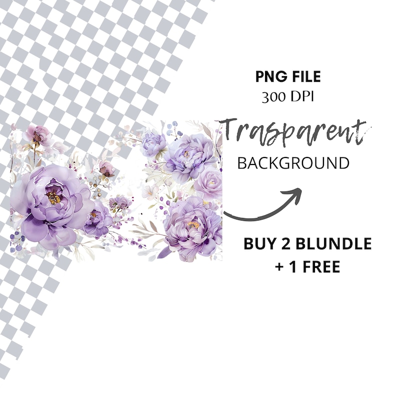 Lilac Flower Rose Border,garland Clipart Bundle 12 High Quality PNG ...