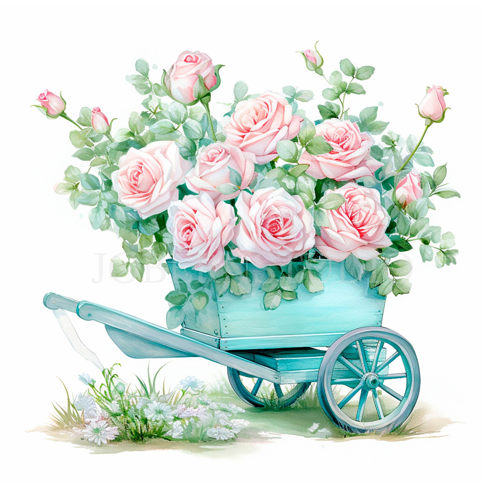 Shabby Chic Garden Clipart Bundle 15 High Quality Png,pink Flower ...