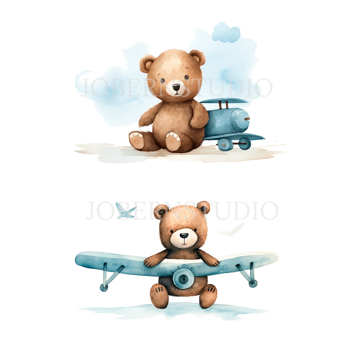 Aviator Teddy Bear Clipartbundle 15 High Quality - Etsy