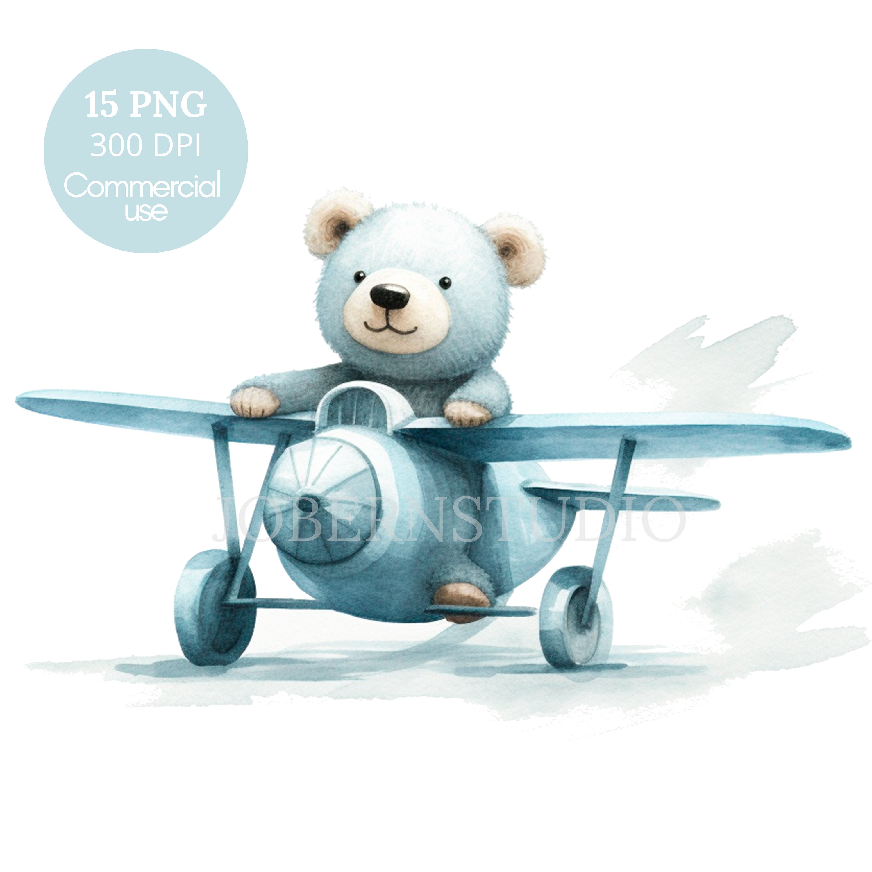 Aviator Teddy Bear Clipartbundle 15 High Quality - Etsy