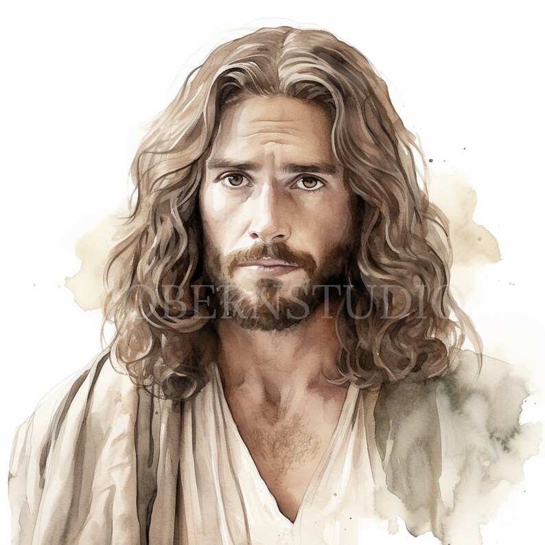 Jesus Christ Clipart Bundle 10 High Quality PNG, Watercolor Jesus ...
