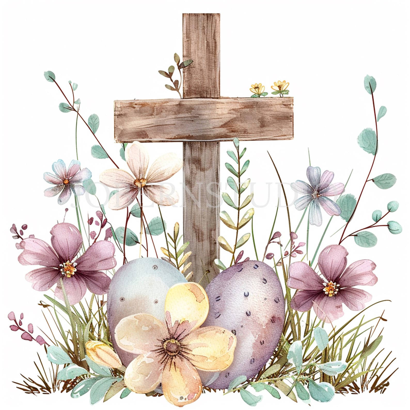 Easter Cross Clipart PNG Bundle 12 High Quality,easter Cross Egg ...