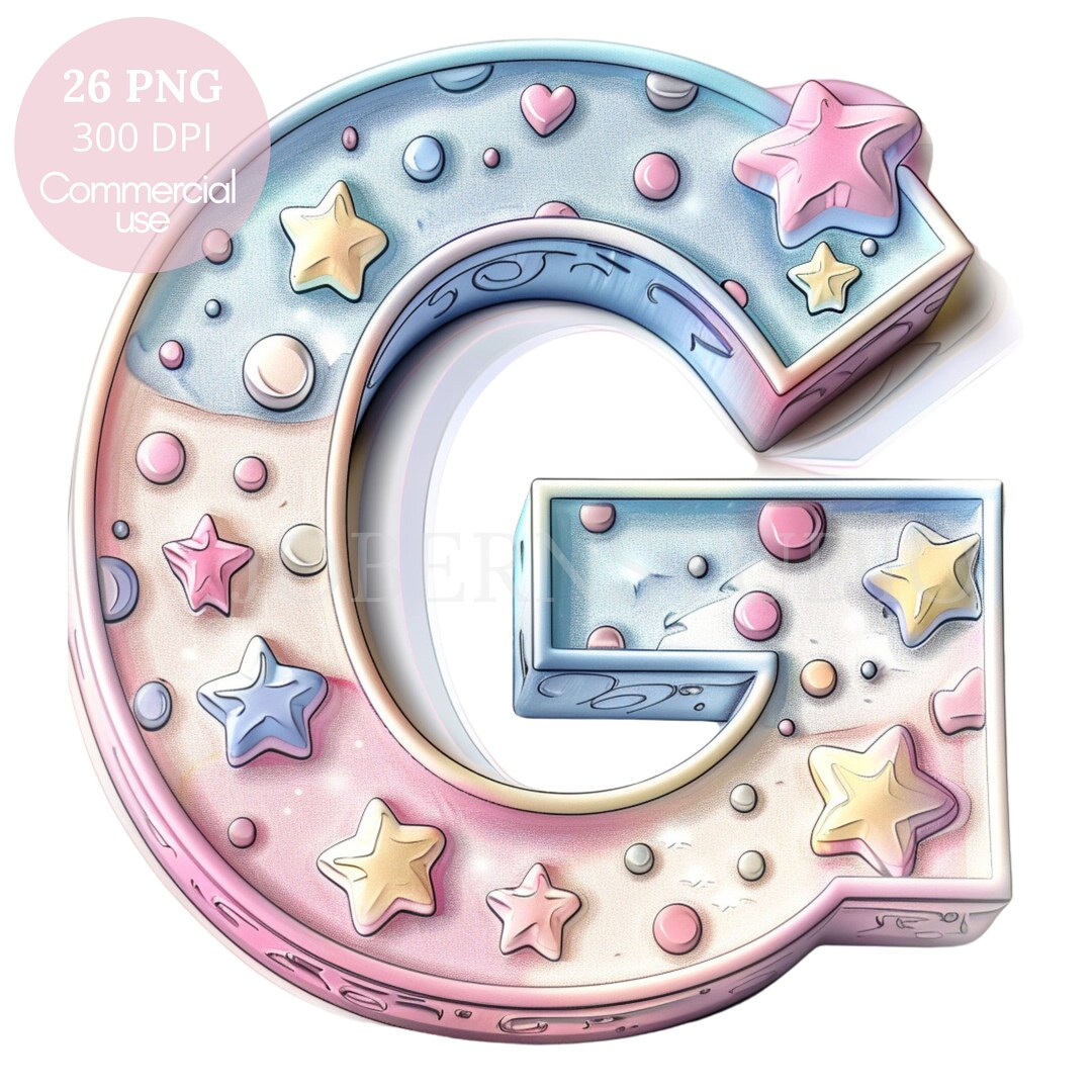 Cute Alphabet Letter Clipart Bundle 26 High Quality Png,watercolor Baby ...