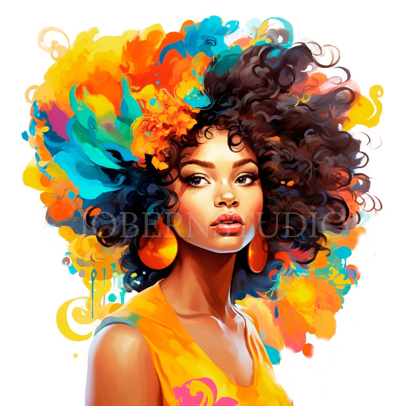 Black Woman Clipart Png,bundle 11 High Quality,bundle Watercolor ...