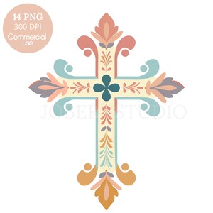 Cross Clipart Bundle 14 High Quality Png,pastel Cross Logo Vector ...