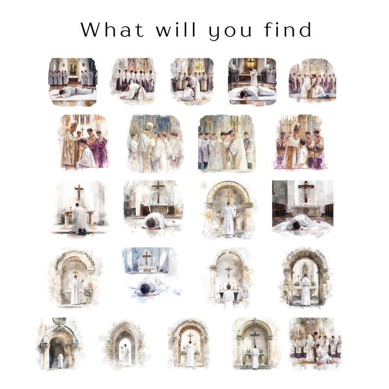 Priest Ordination Clipart Png,bundle 22 High Quality, Watercolor ...