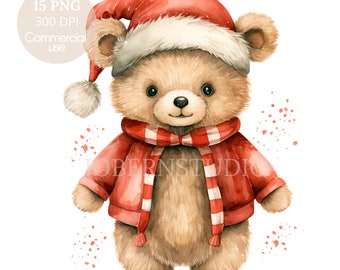 Blue Teddy Bear Clipart Pngbundle 15 High Quality Jpgdigital - Etsy