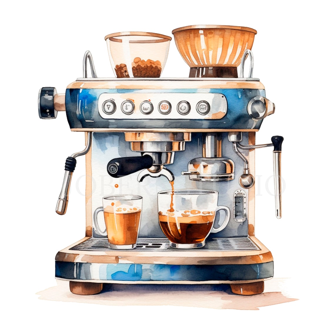 Coffee Espresso Machine Clipart Png,bundle 15 High Quality,vintage ...