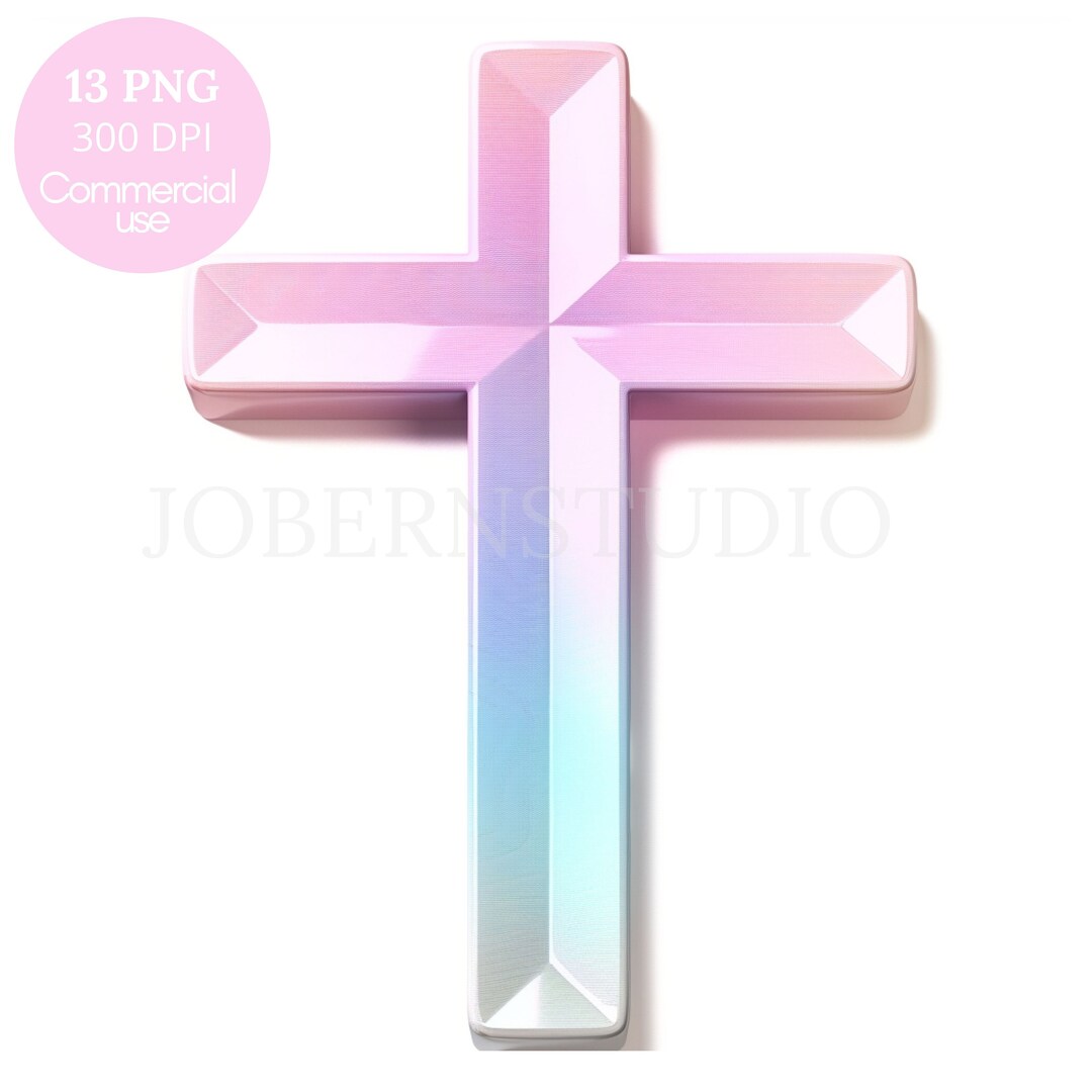 Pink Cross Clipart Bundle 13 High Quality Png,cross Watercolor ...