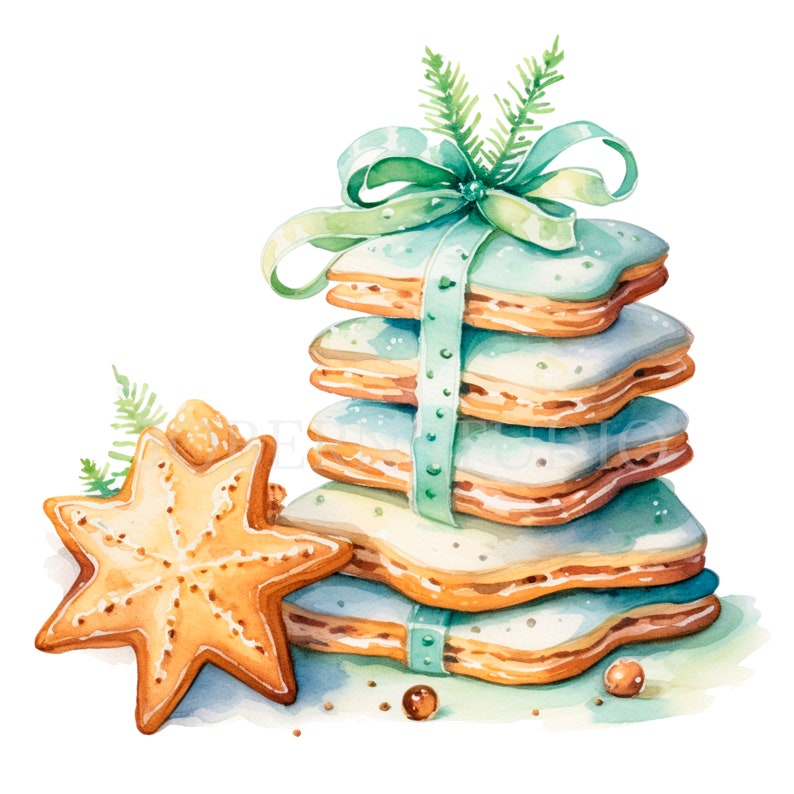 Christmas Cookies Clipart Bundle 15 High Quality - Etsy