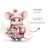 Winter Mouse Clipart Pngbundle 15 High Quality Jpgdigital - Etsy