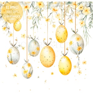Easter Border Egg Clipart PNG Bundle 11 High Quality,easter Decoration ...