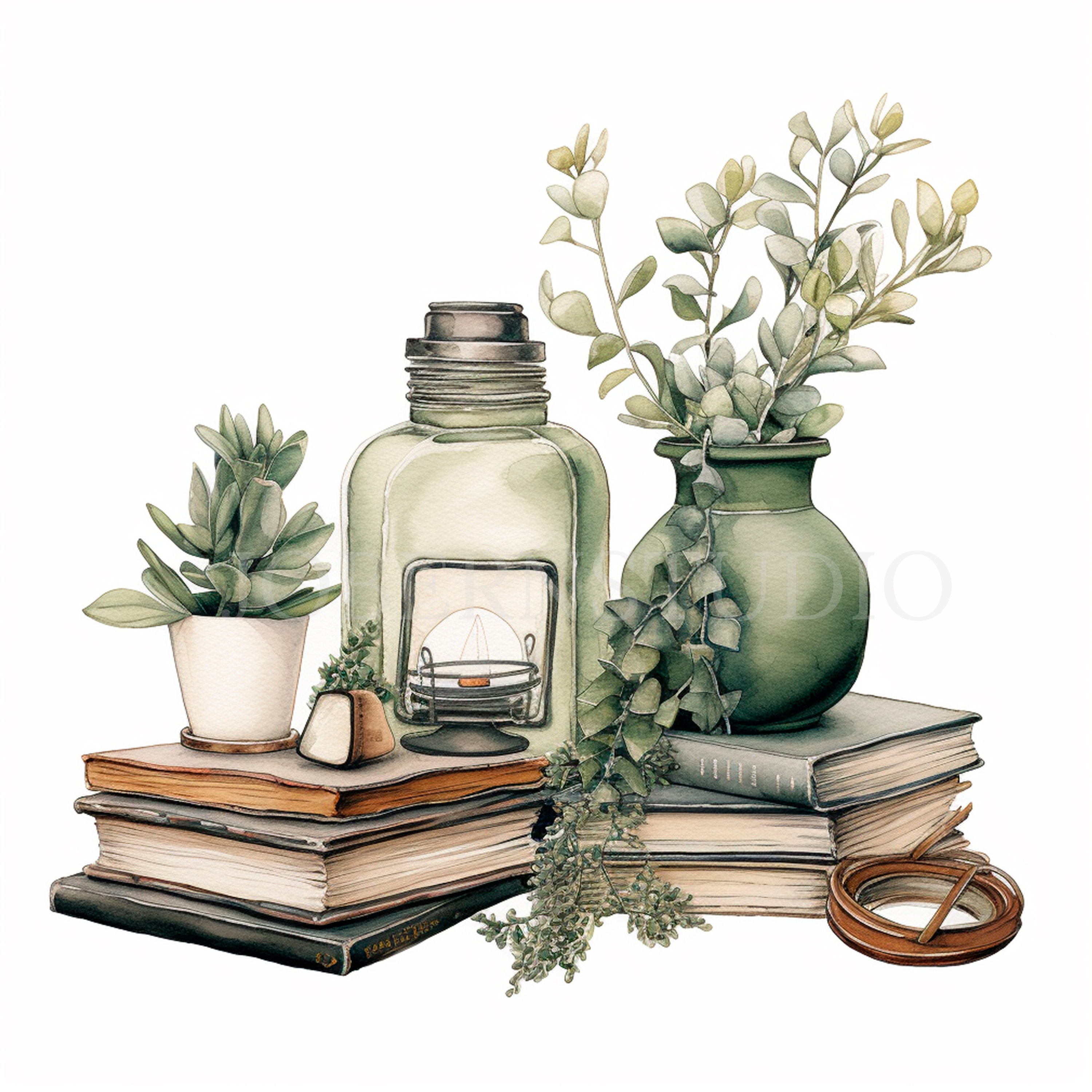 Home Decor Clipart Bundle 20 High Quality Png,watercolor Living Room ...