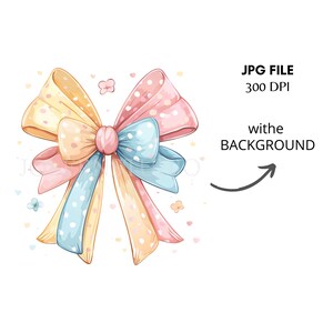 Cute Bow Tie Clipart Bundle 13 High Quality PNG, Watercolor Bowtie ...