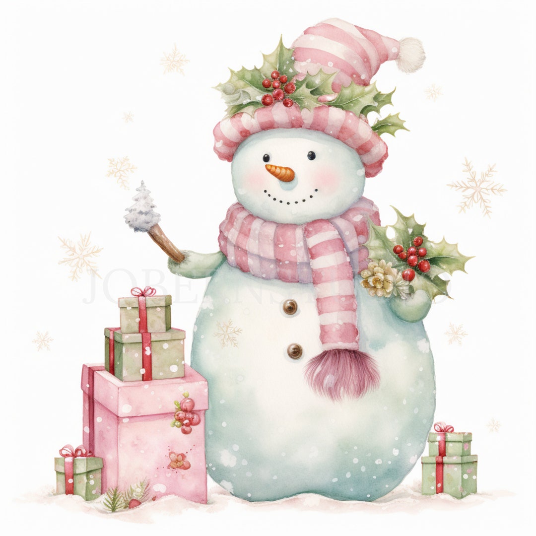 Christmas Snowman Clipart Png,bundle 15 High Quality Jpg,digital ...