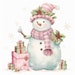 Christmas Snowman Clipart Pngbundle 15 High Quality - Etsy