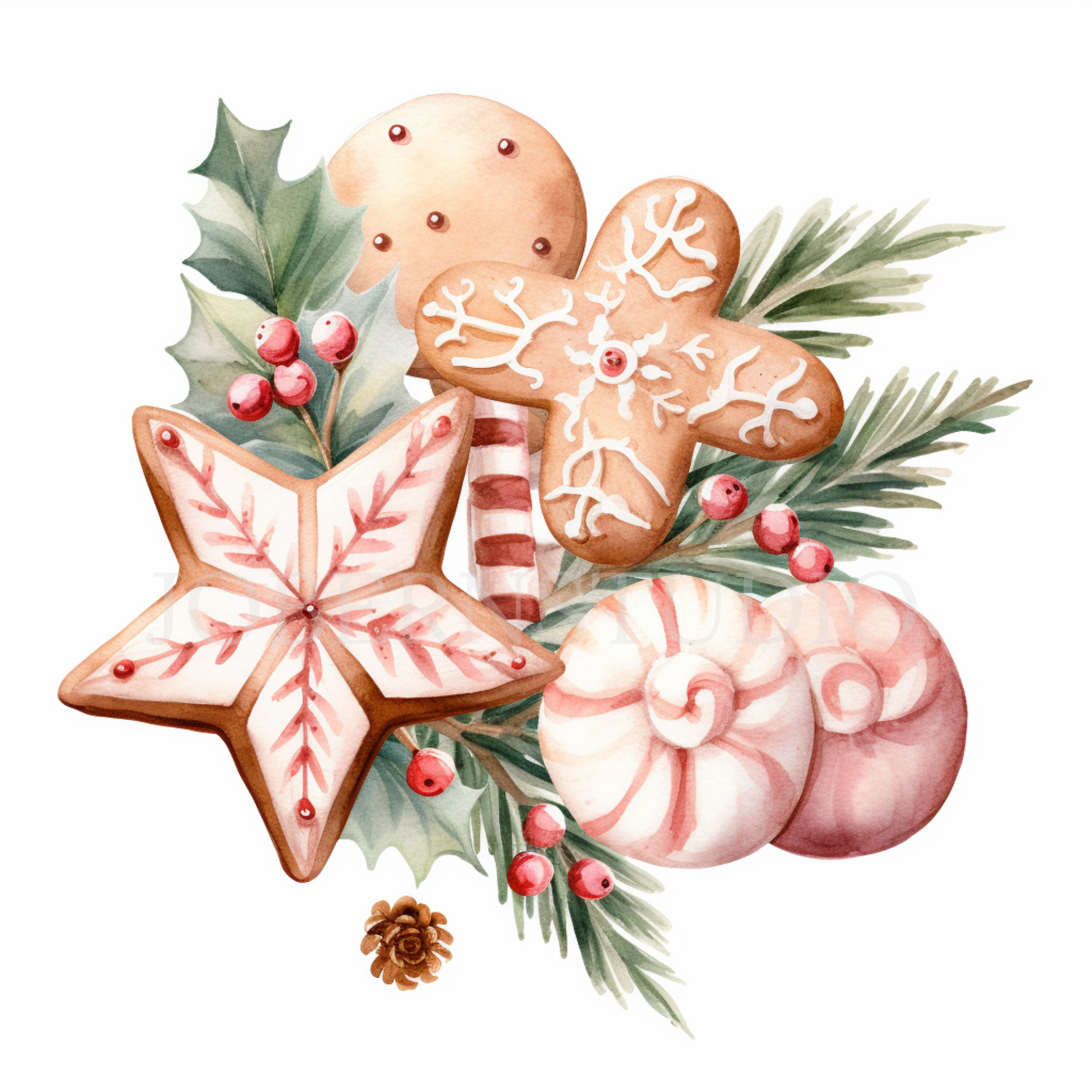Christmas Cookies Clipart Bundle 15 High Quality - Etsy