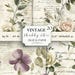 Shabby Chic Digital Paper Pack -20 Vintage Word Scrapbook Junk Journal ...