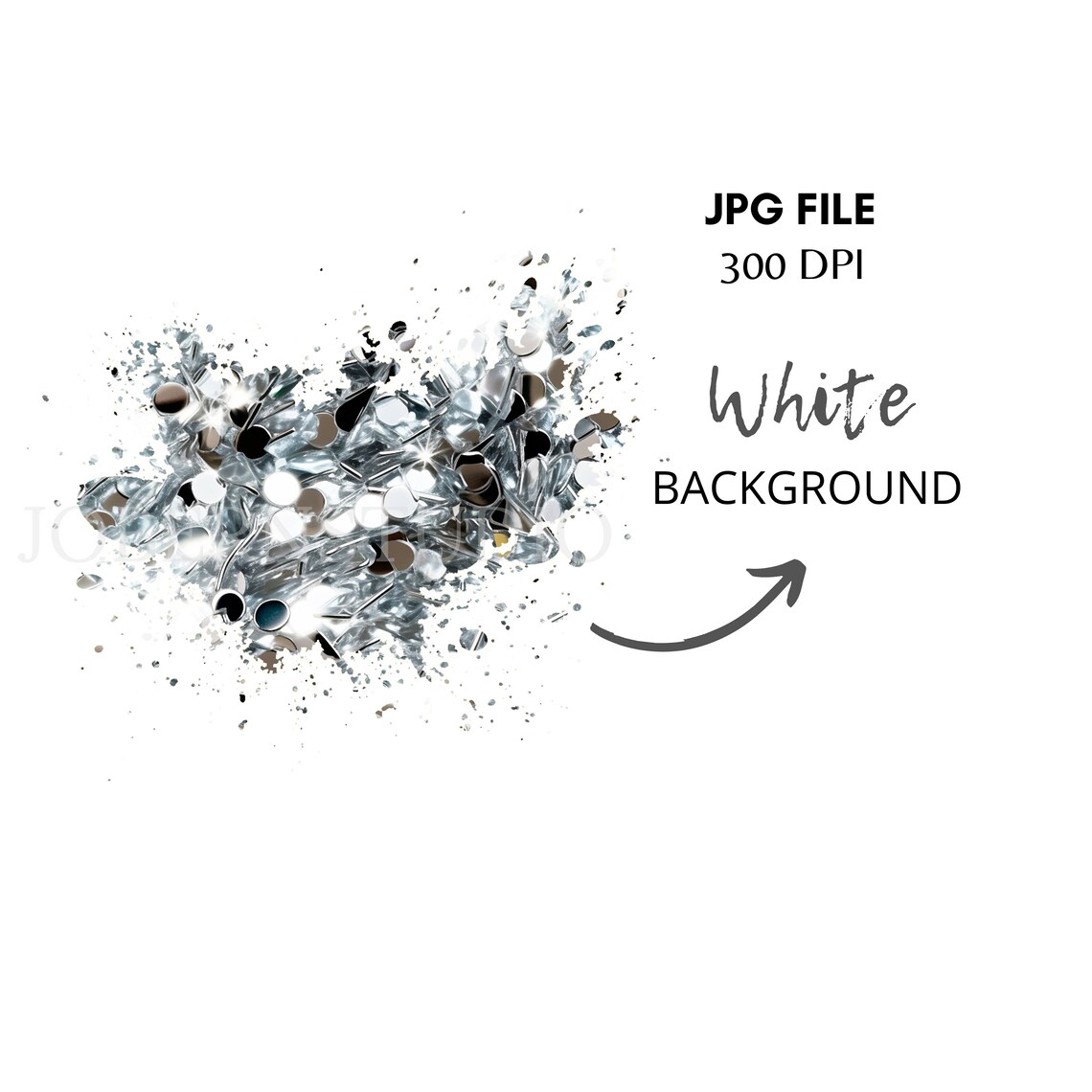 Silver Glitter Color Splash Clipart Png,bundle 15 High Quality Jpg ...