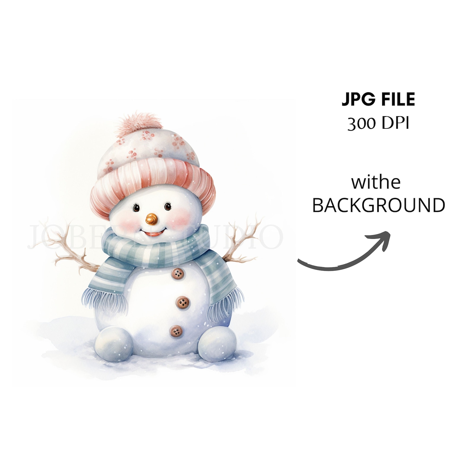 Watercolor Christmas Snowman Clipart Png,bundle 11 High Quality ,cutep ...