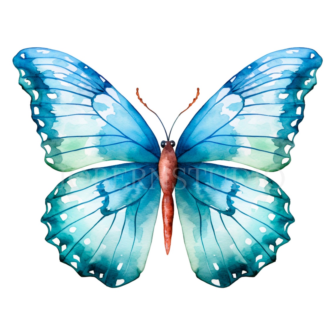 Watercolor Butterflies Clipart PNG Bundle 20 High Quality,butterfly ...