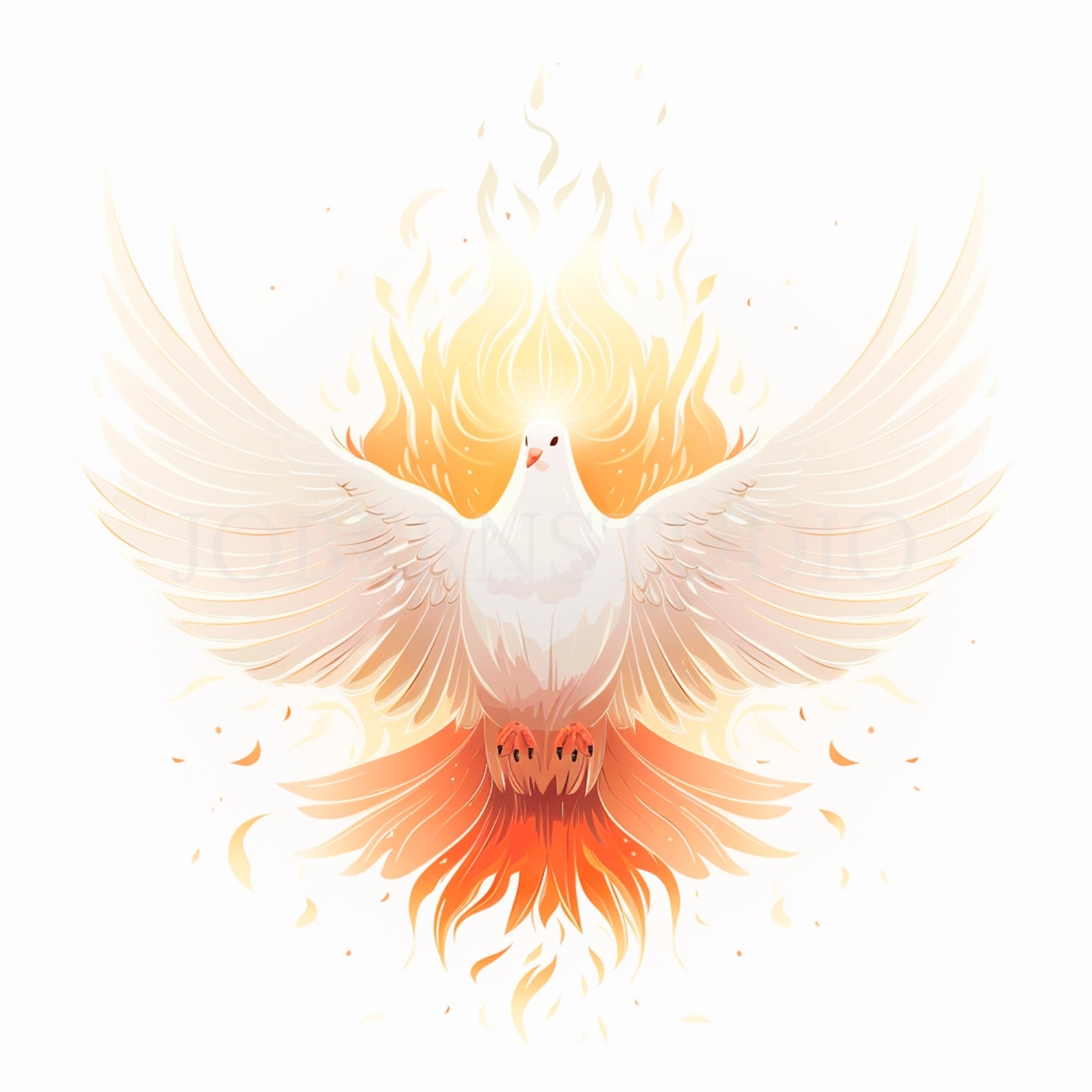 Holy Spirit Clipart Bundle 12 High Quality Png,watercolor Dove of ...