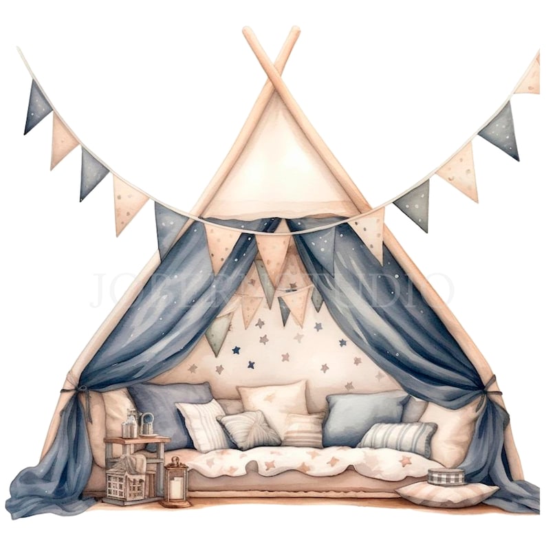 Blue Teddy Bear Nursery Clipart PNG,35 High Quality Jpgs,watercolor ...