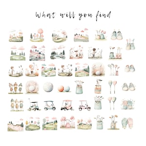 Baby Golf Clipart Png,bundle 46 High Quality, Watercolor Baby Sport ...