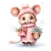 Winter Mouse Clipart Pngbundle 15 High Quality Jpgdigital - Etsy