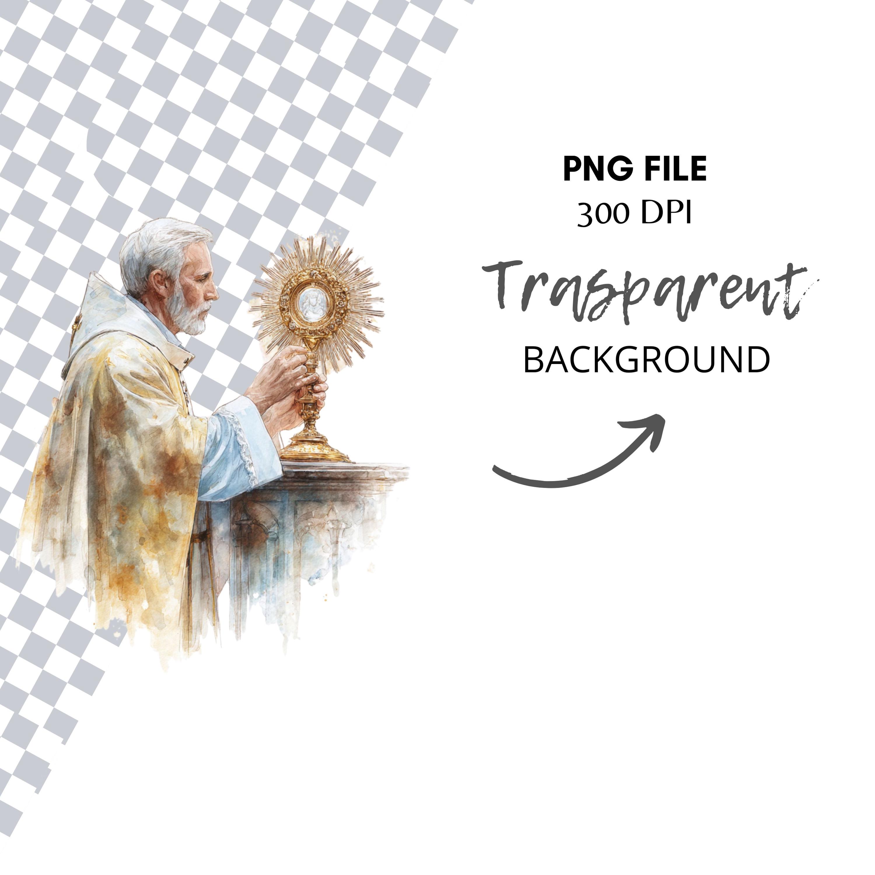 Priest in Eucharistic Blessing Clipart Png,bundle 15 High Quality ...