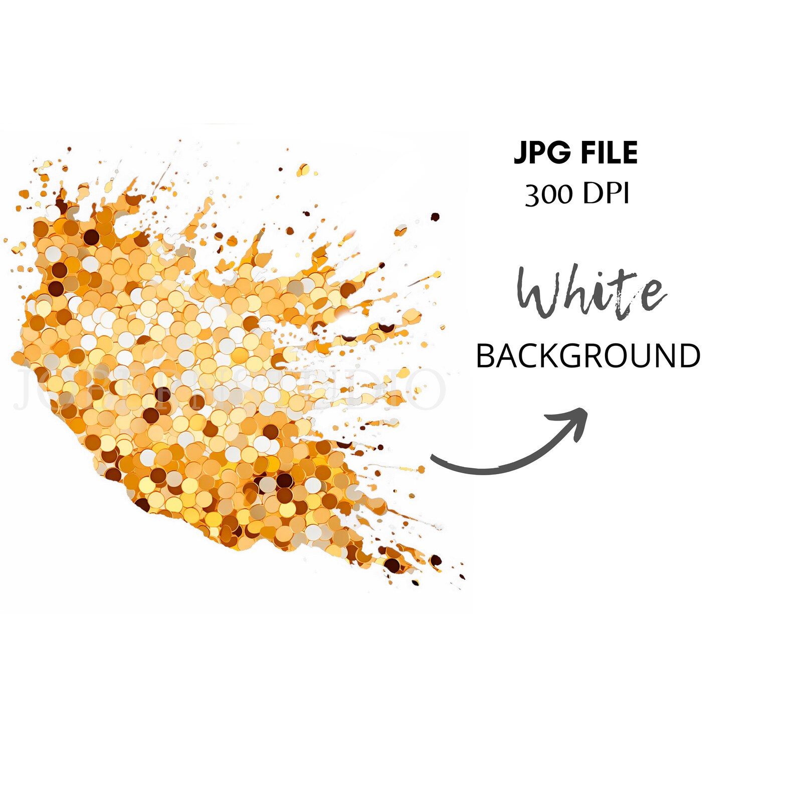 Gold Glitter Color Splash Clipart Png,bundle 15 High Quality Jpg ...