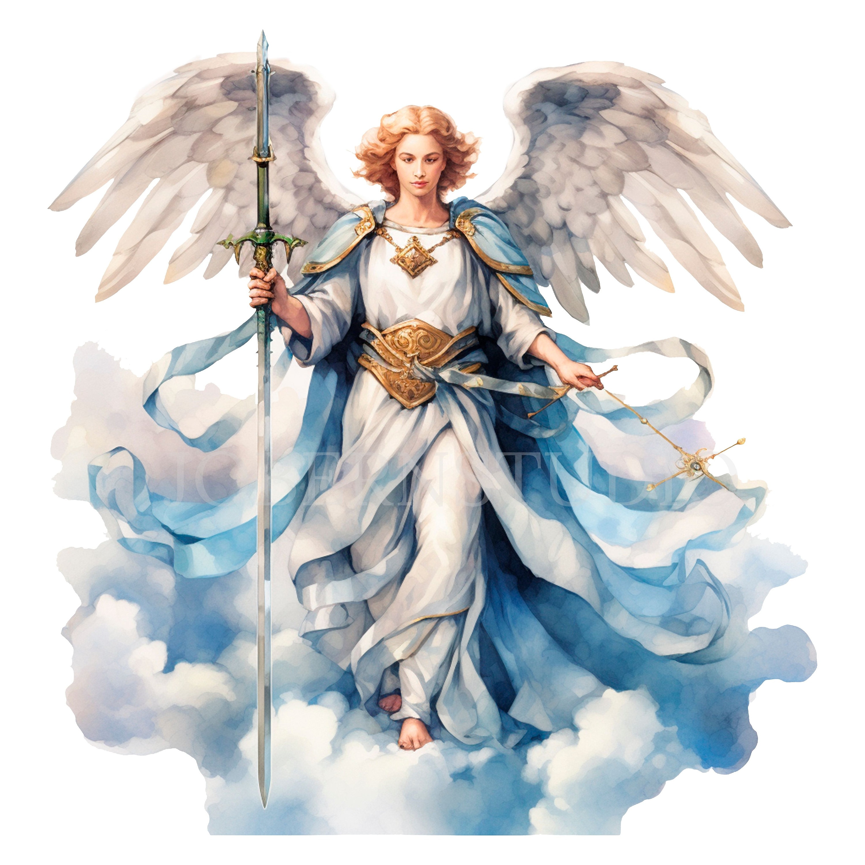 Saint Michael Clipart Bundle 13 High Quality PNG, Saint Michael Archangel,digital Download,card ...