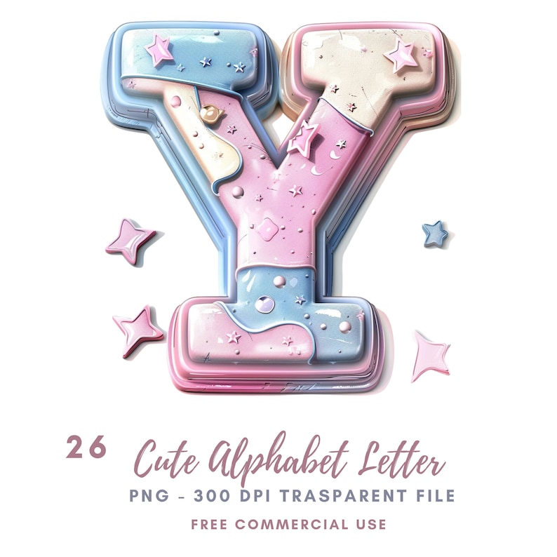 Cute Alphabet Letter Clipart Bundle 26 High Quality Png,watercolor Baby ...