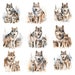 Wolf Family Clipart Png,bundle 15 High Quality Jpg,digital Download ...