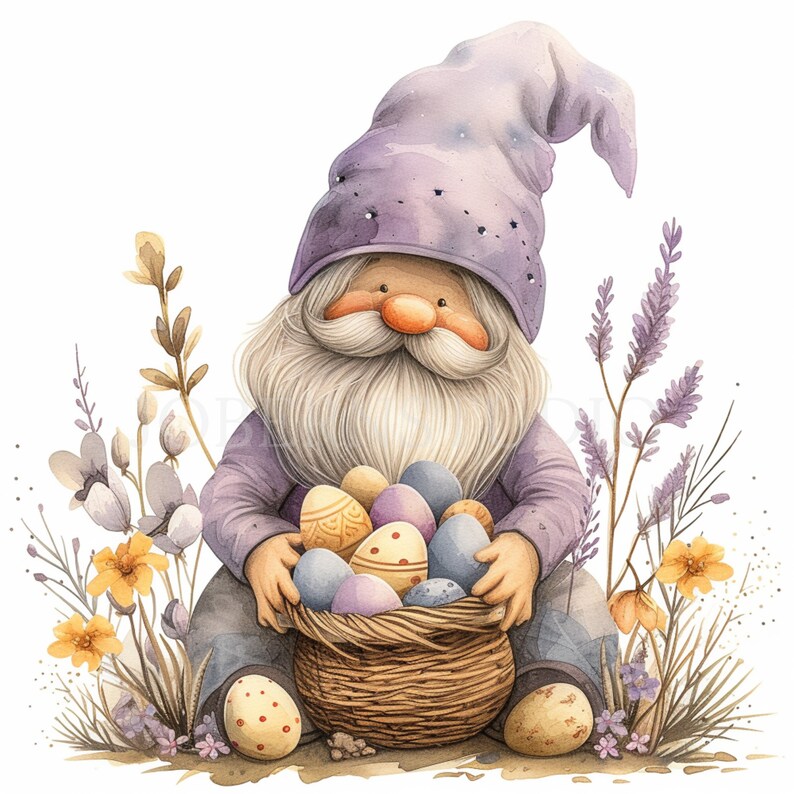 Easter Gnome Clipart PNG Bundle 10 High Quality Jpg,easter Egg ...