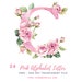 Pink Alphabet Letter Clipart Bundle 26 High Quality PNG, Watercolor ...