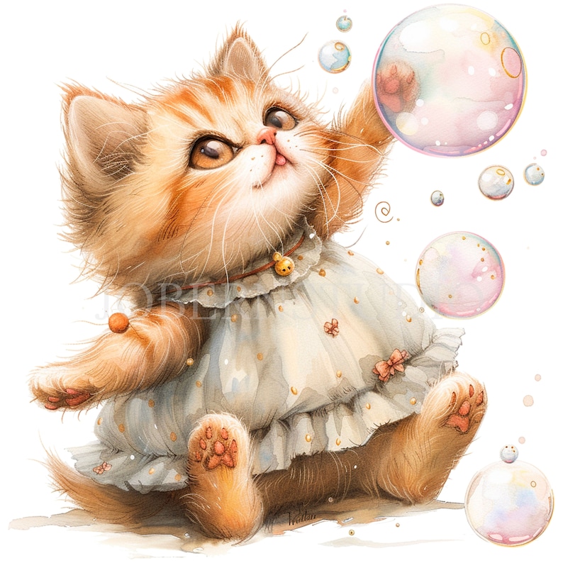 Crazy Cats Clipart PNG Bundle 12 High Quality Jpg,funny Cats Bubbles ...