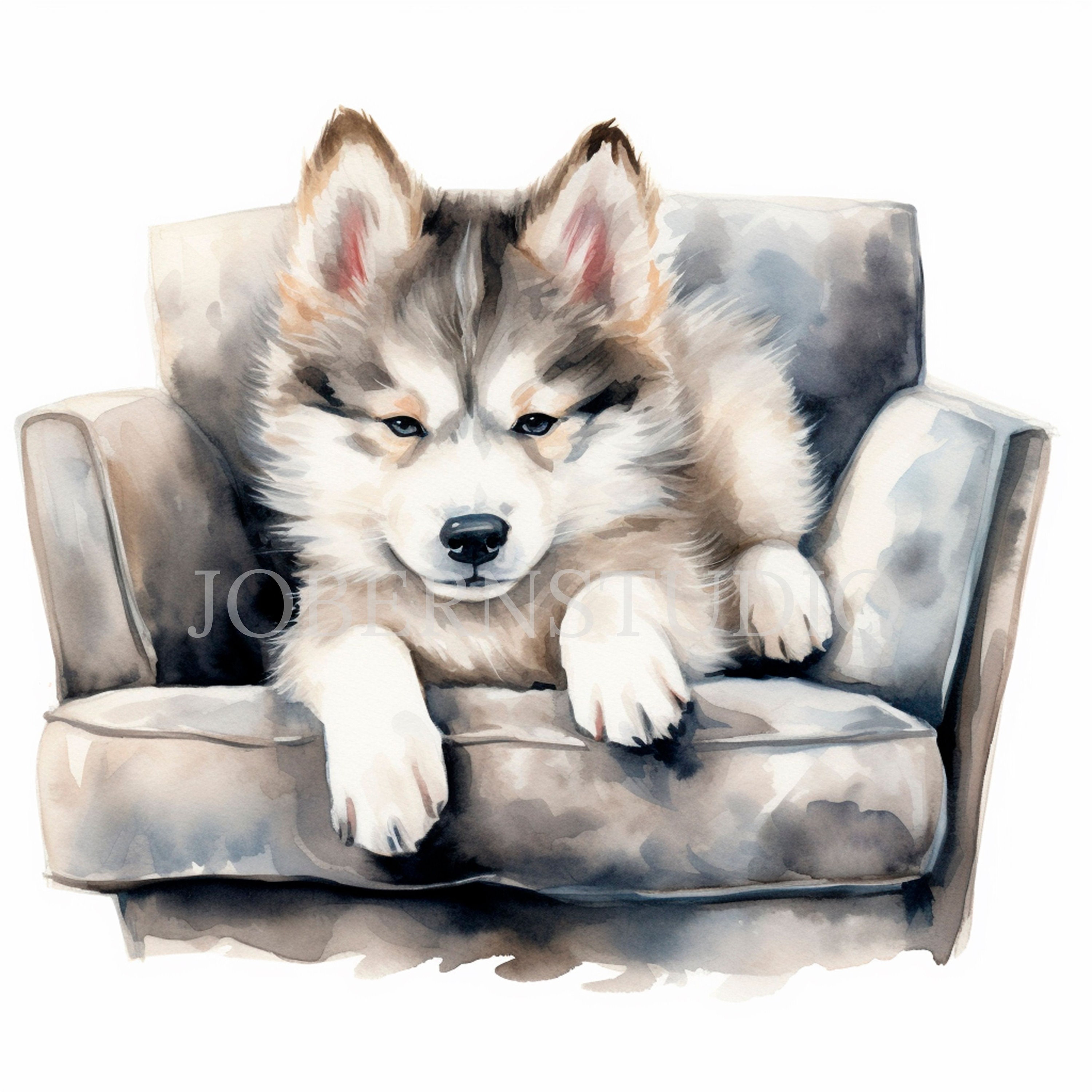 Siberian Husky Baby Dog Clipart PNG Bundle 15 High Quality,digital Download,printable Stickers ...