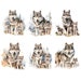 Wolf Family Clipart Png,bundle 15 High Quality Jpg,digital Download ...
