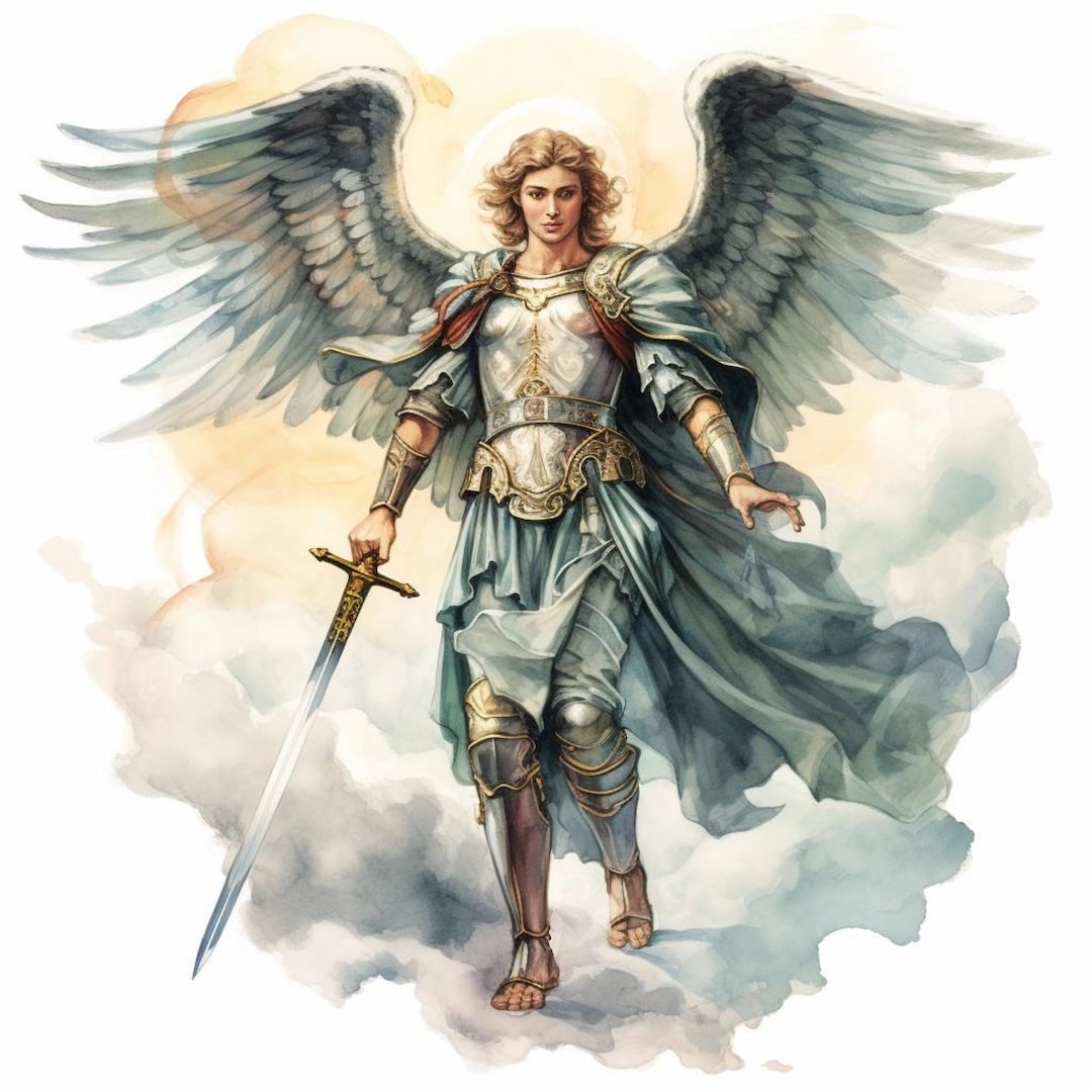 Saint Michael Clipart Bundle 13 High Quality PNG, Saint Michael Archangel,digital Download,card ...