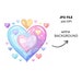 Cute Heart Clipart Bundle 12 High Quality PNG, Watercolor Heart Pastel ...