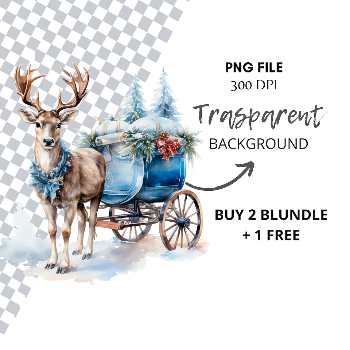 Christmas Sled Clipart Pngbundle 15 High Quality Jpgdigital - Etsy