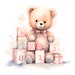 Pink Teddy Bear Clipart Pngbundle 15 High Quality Jpgdigital - Etsy