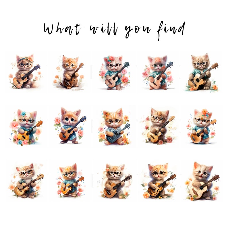 Crazy Cats Clipart PNG Bundle 15 High Quality Jpg,funny Cats Playing ...