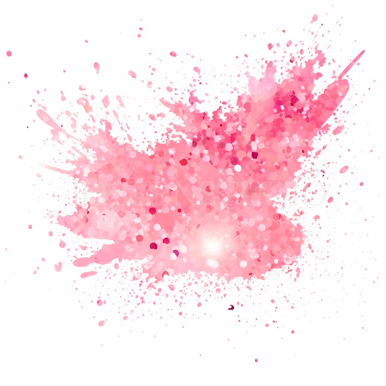 Pink Glitter Color Splash Clipart Png,bundle 15 High Quality Jpg ...