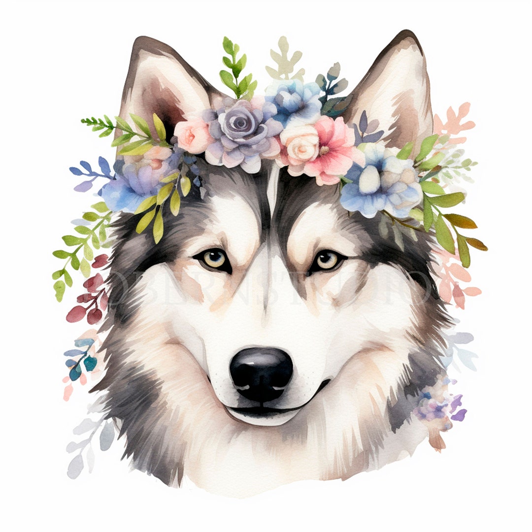 Siberian Husky Baby Dog Clipart PNG Bundle 15 High Quality,digital Download,printable Stickers ...