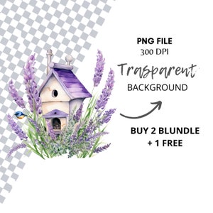 Lavender Clipart Bundle 17 High Quality Png,watercolor Flower Provence ...